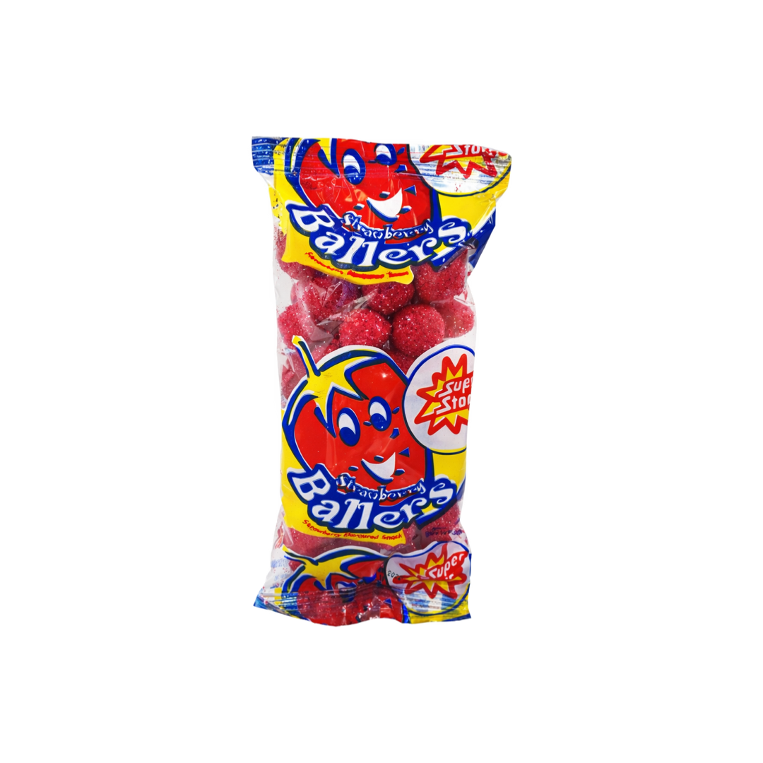 SUPER STAR STRAWBERRY BALLERS 40G – Caribbspice