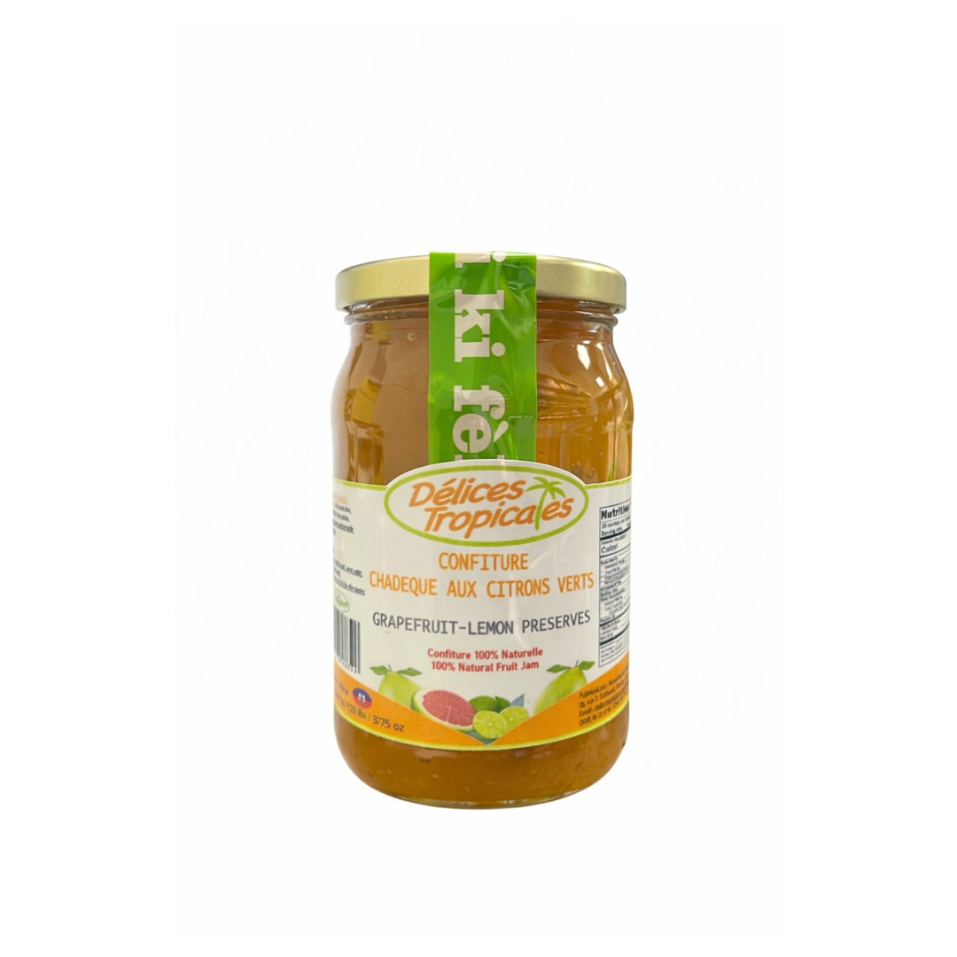 DELICES TROPICALES CONFITURE CHADEQUE AUX CITRONS VERTS 19.75OZ ...